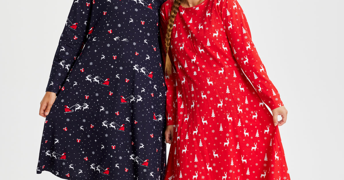 Julekjole til damer & piger | Find årets festlige julekjole her