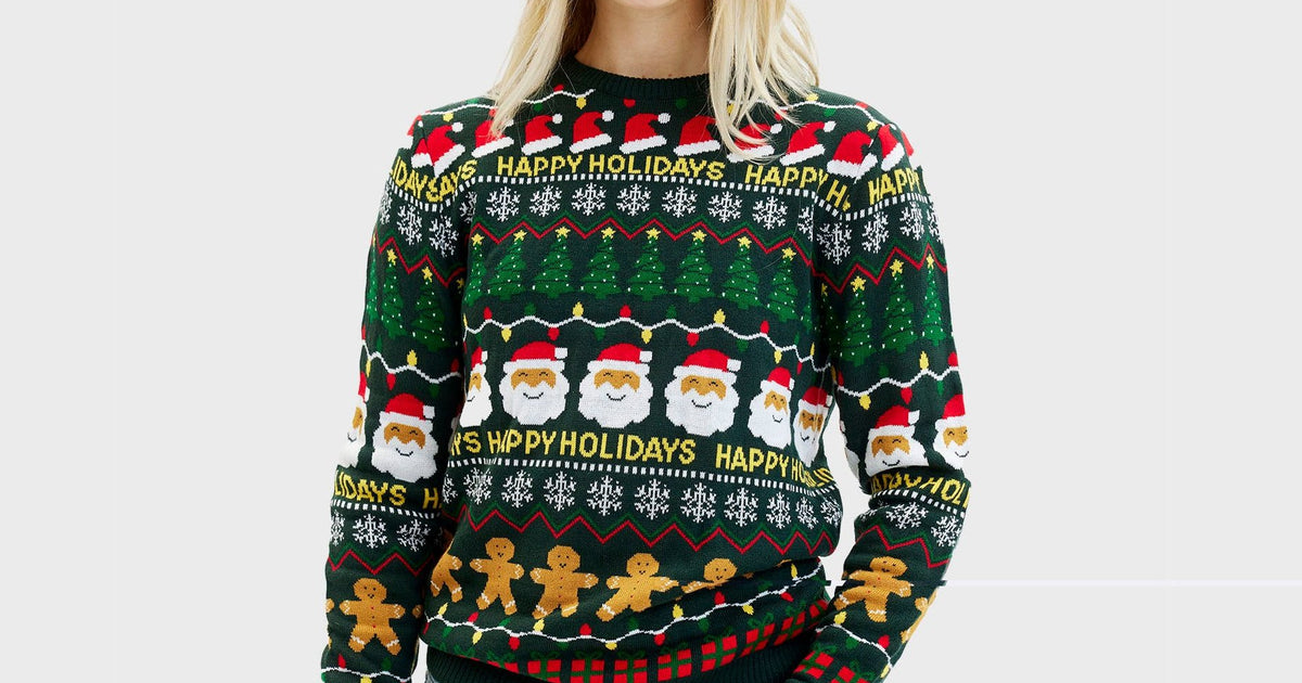 Happy holiday Christmas sweater | Jule-sweaters.dk