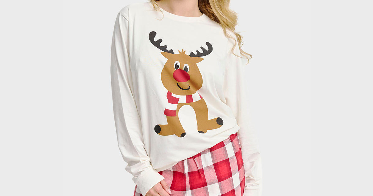The Reindeer Pyjamas Top - Dame | Happy Seasons