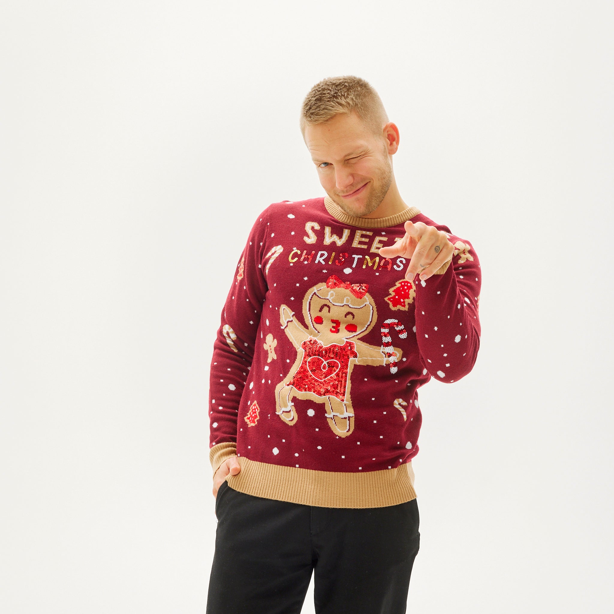 Cute Cookie Woman Sweater - Herre | Julesjov hos Jule-Sweaters