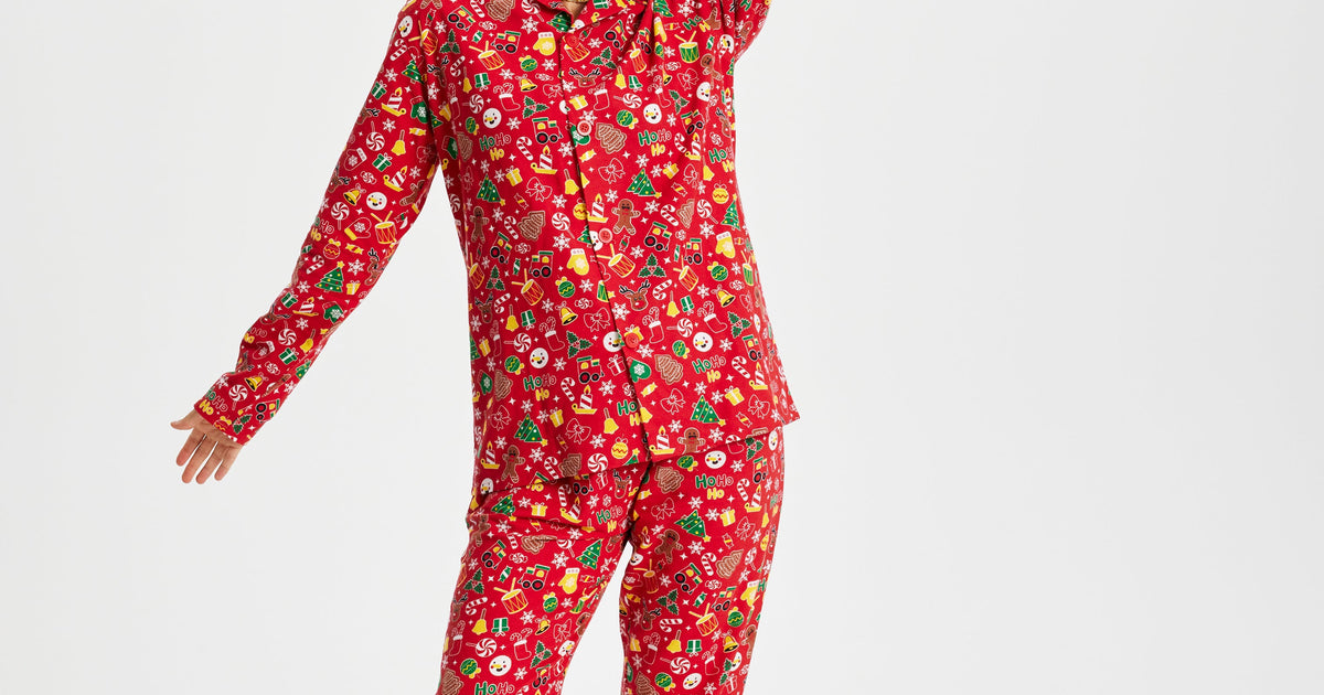 Crazy Julepyjamas Flannel Rød - Dame | Passioneret julenat | Jule-Sweaters