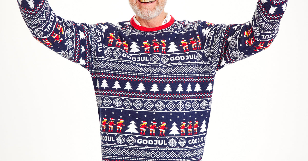Herre God Jul Sweater | Navy Edition | Jule-Sweaters